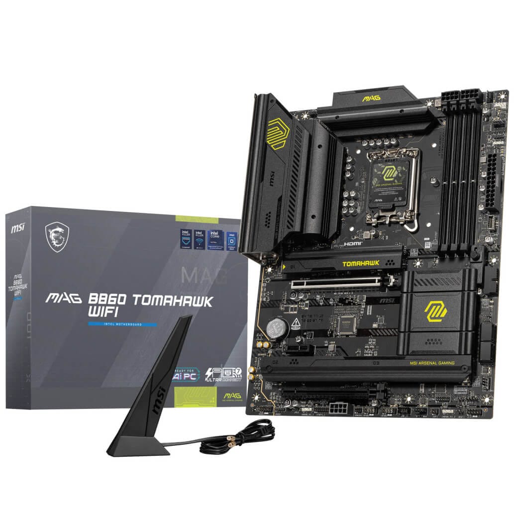 Matična plošča LGA1851 MSI MAG B860 Tomahawk WiFi ATX HDMI DP - PC Agent